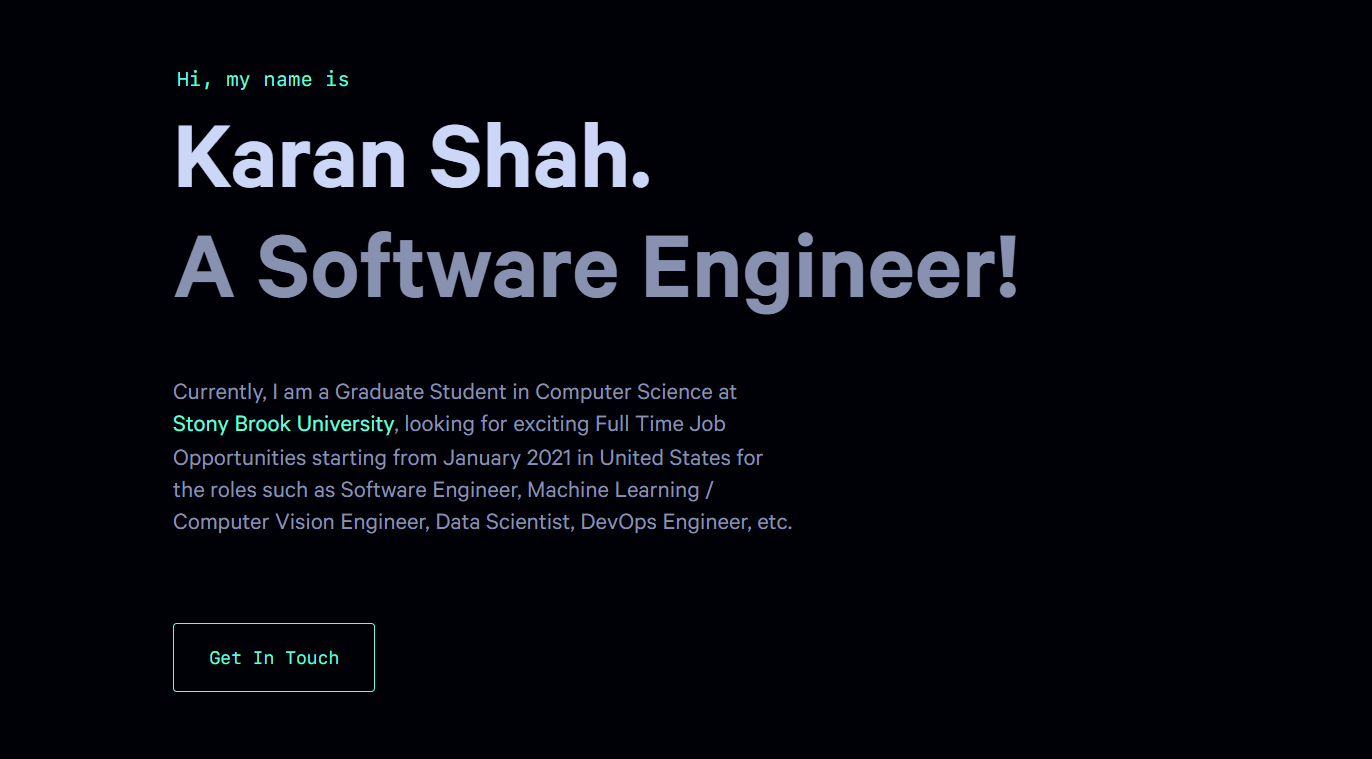 Karan Shah | Machine Learning Engineer